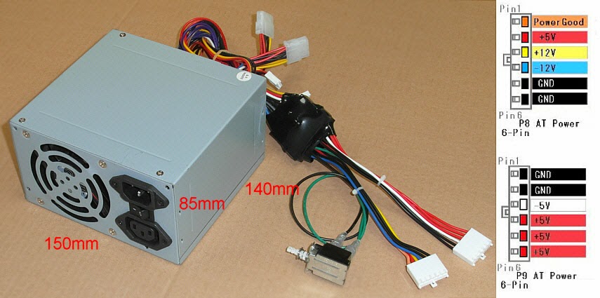 Fonte de alimentação atx gabinete real ou não real,modelos,conexões ...