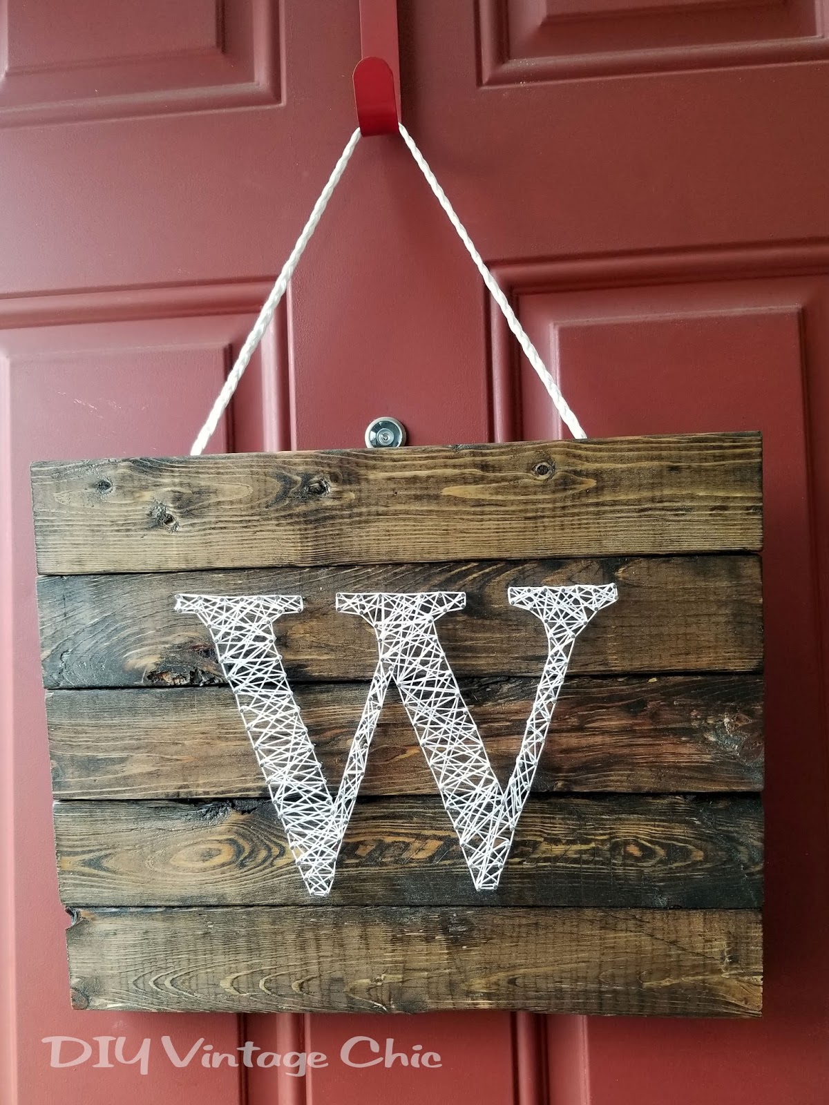 DIY Monogram String Art Part 2