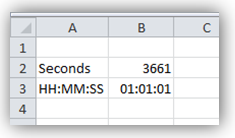 Microsoft Excel: Convert Seconds to HH:MM:SS Format ~ Tech Volcano