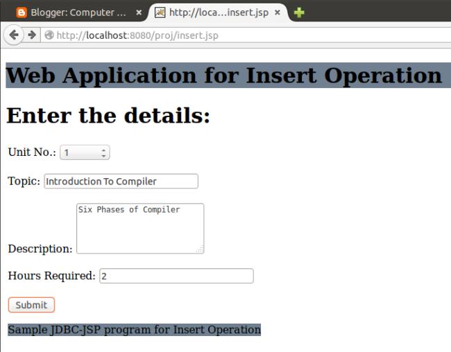 Computer Revolution How To Insert Data Into Mysql Database Using Java Jsp 