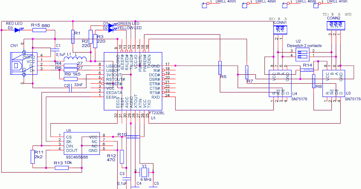 Electronic Board: Adaptor USB - RS485 sau RS422 cu circuitul integrat ...