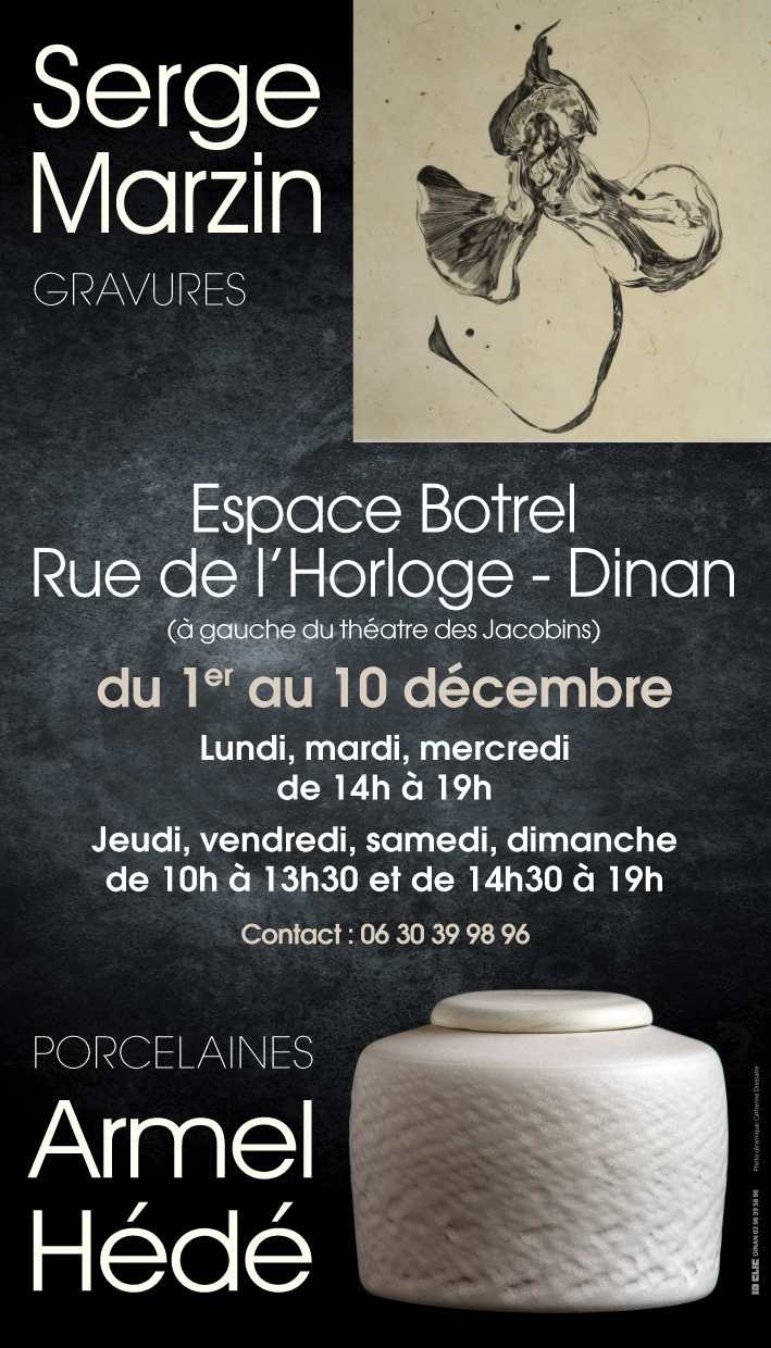 Serge MARZIN - Artiste graveur buriniste: Exposition à DINAN -- très ...