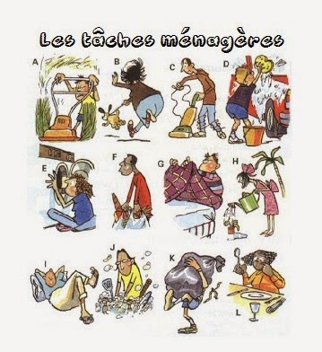 Le crayon vert: Les tâches ménagères