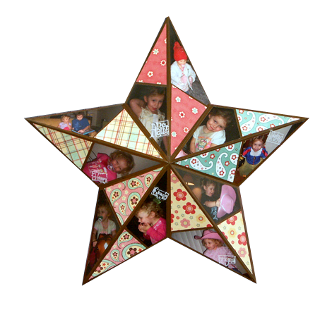 Ben Franklin Crafts and Frame Shop: DIY: Metal Star Photo Collage