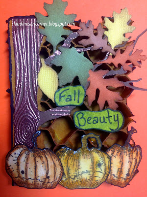 Claudine's Art Corner: Fall Beauty Chunky ATC