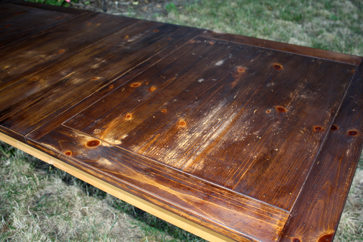 A Blue Farmhouse Dining Table