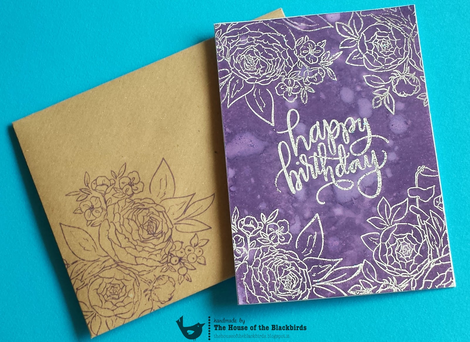 The House of the Blackbirds: Una card in viola - A card in violet