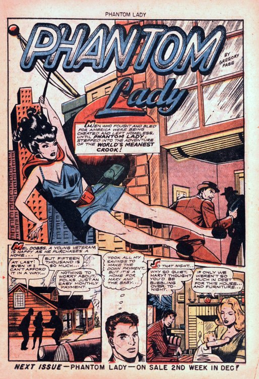 Hero Histories: Reading Room: PHANTOM LADY "World's Meanest Crook"