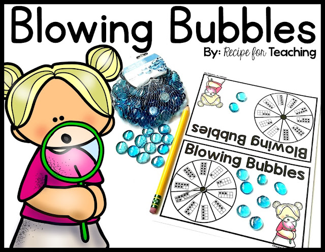 Blowing Bubbles Math Game - Recipe for Teaching