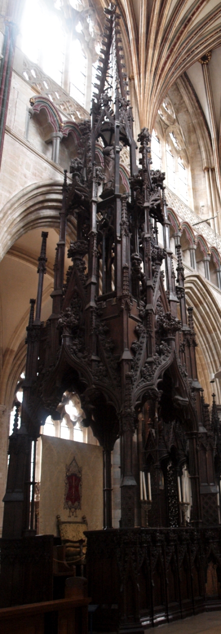 Demolition Exeter: Exeter Cathedral: The Bishop's Throne