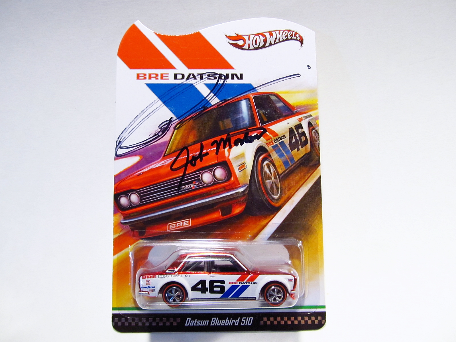 hot wheels bre rlc datsun 510 autographed signed 100