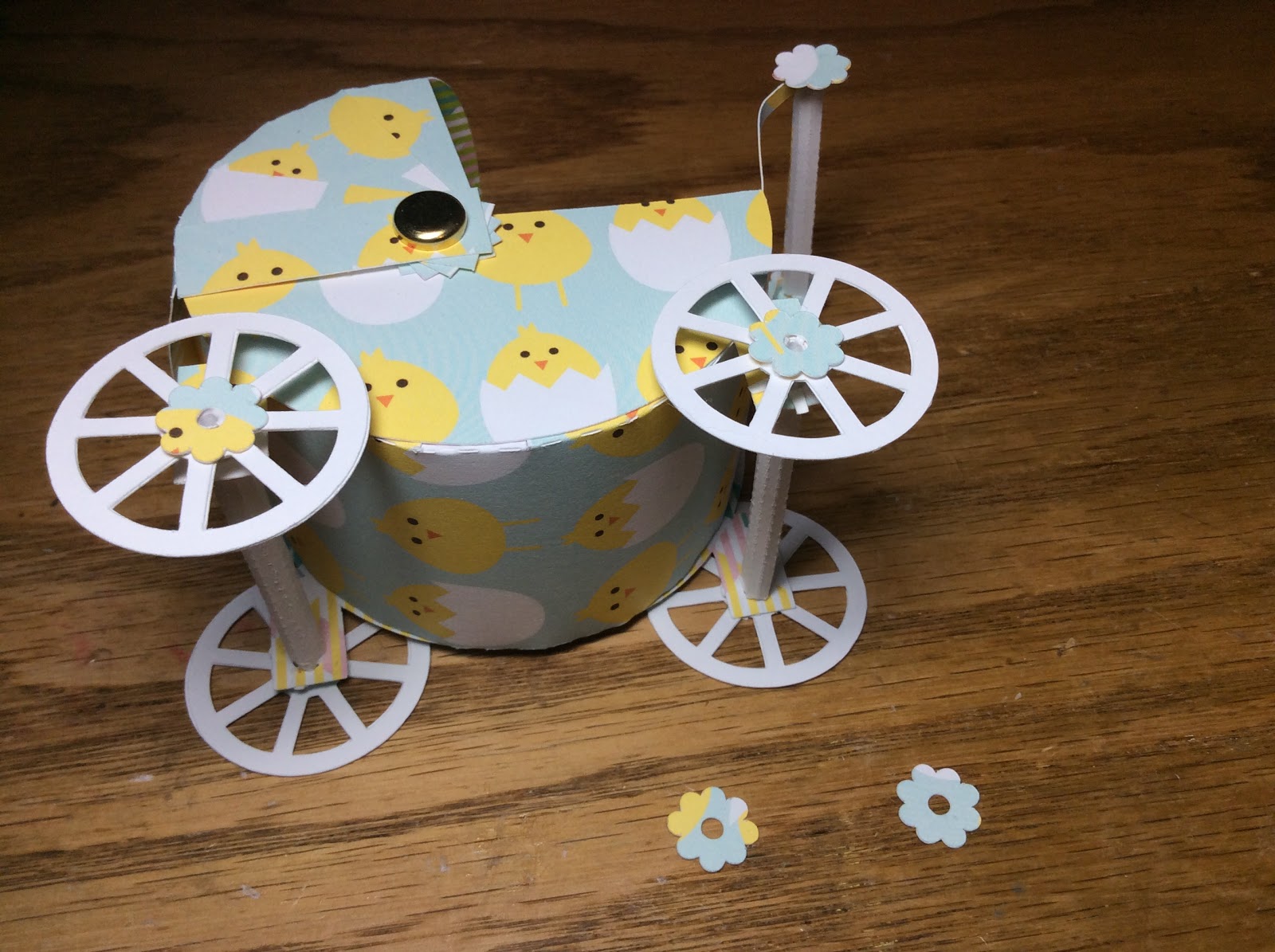 Papercrafts and other fun things: A Paper Baby Carriage For a Baby Shower