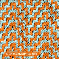 Ripple Chevron 🧶 Mosaic Knitting