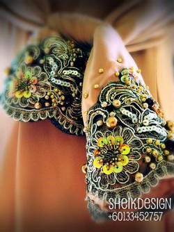 Sheik * sulam manik: Busana Pn. Lynda * koleksi raya 2013