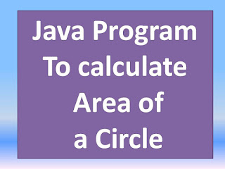 area of a circle in java - Java and Python tutorial