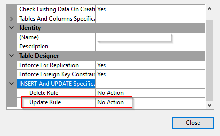 Actualizar clave primaria autoincrement en SQL Server