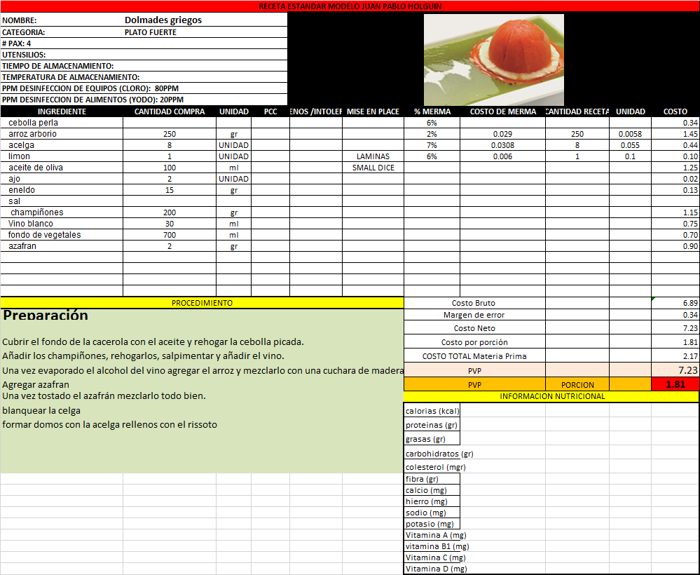 eLITÉ : MENU 4 TIEMPOS VEGANO