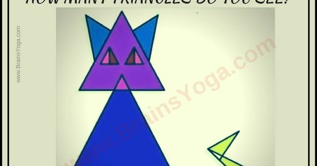 Count the Triangles Puzzle: Can You Spot Them All?