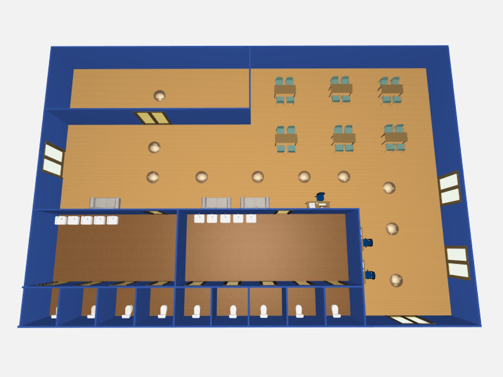 School of Design: Renders of room (map)