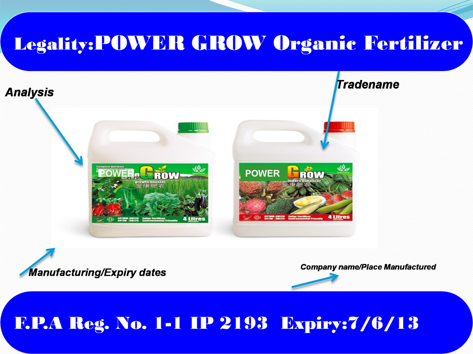 POWER GROW FOLIAR FERTILIZER