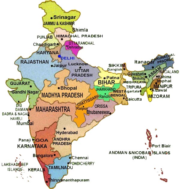 Map Of India And Surrounding Countries - United States Map