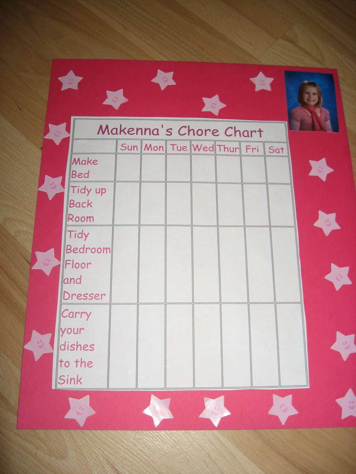 The Story of Us: Homemade Chore Chart