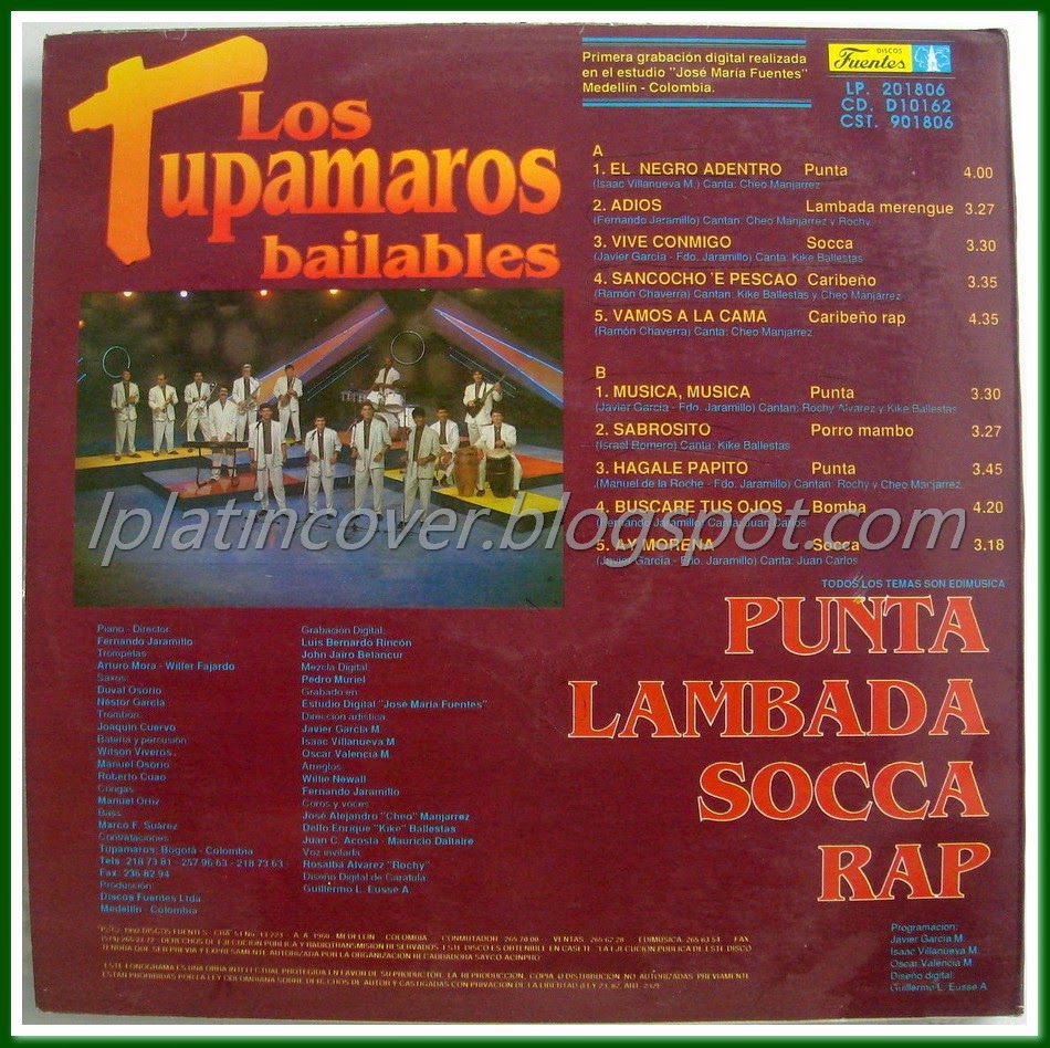 "La Casa De La Carátula Latina": Orquesta Los Tupamaros