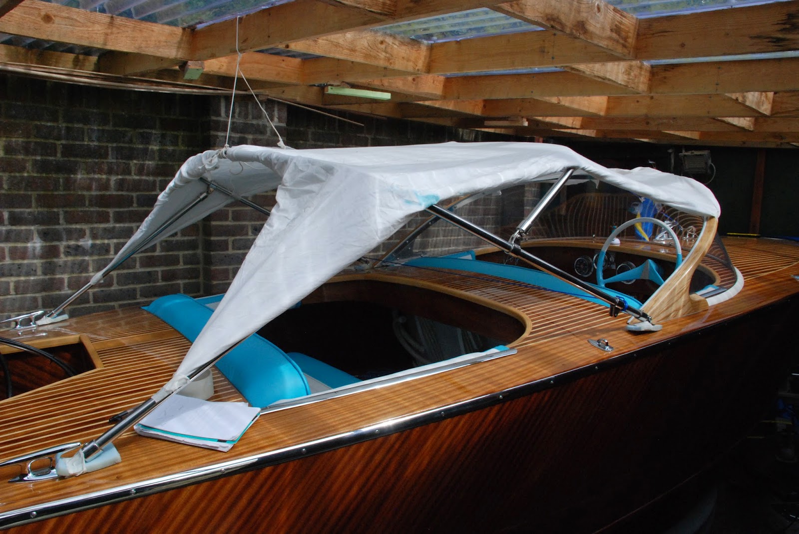 my wooden speed boat build: Canopy Frame