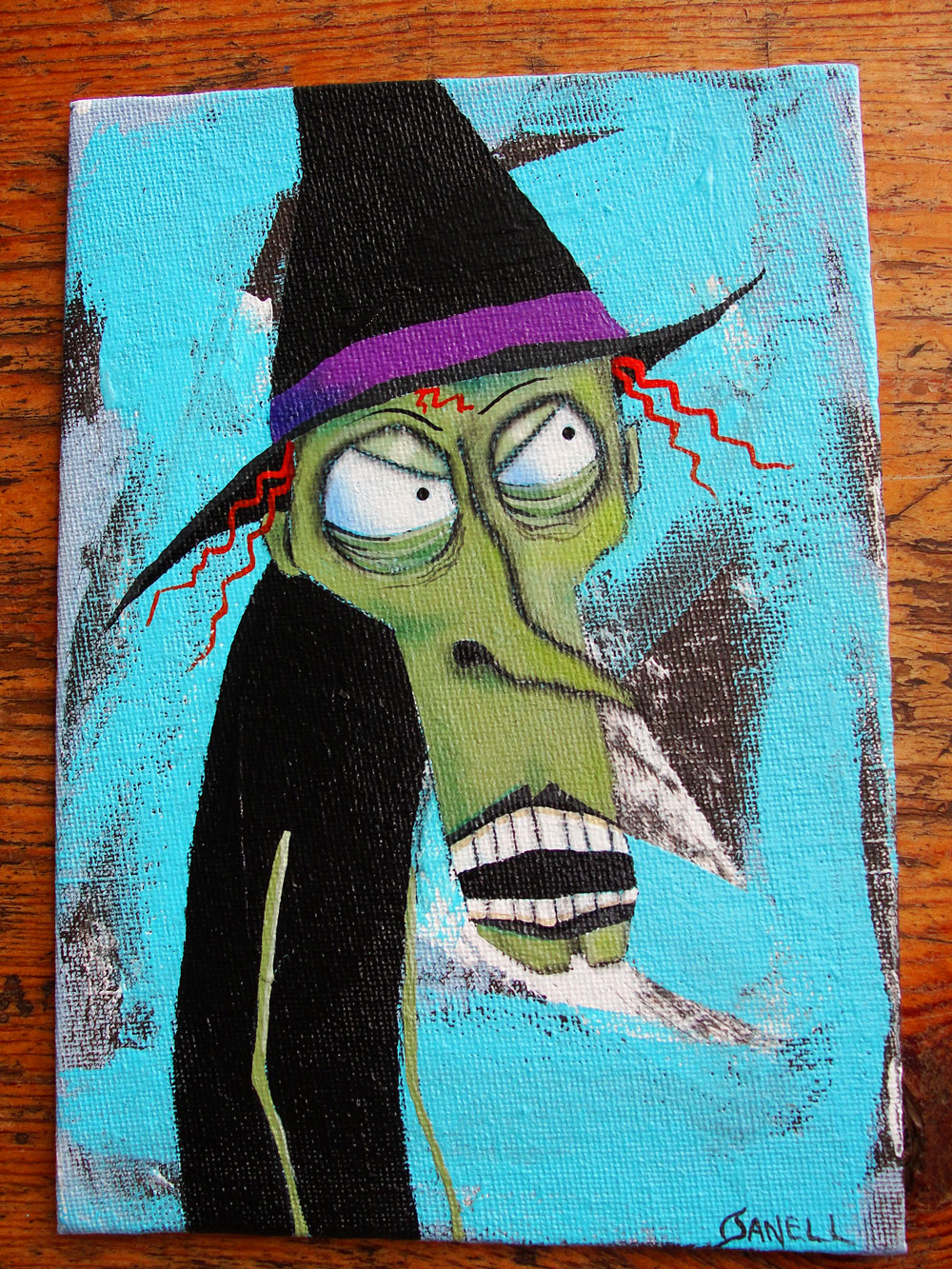 Pumpkinseeds Originals Folk Art Janell Berryman: Halloween Witch ...