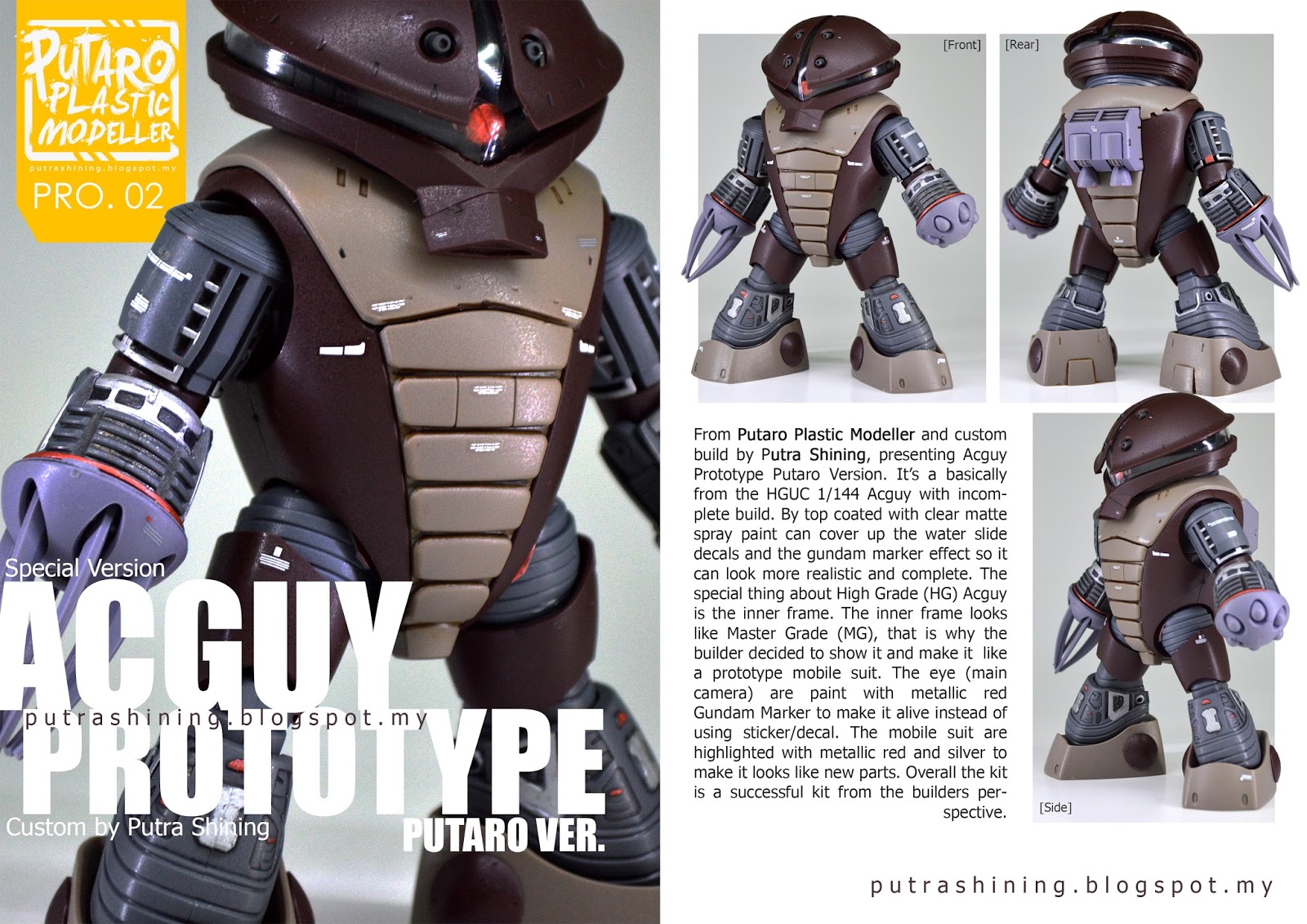 1/144 HGUC ACGUY CUSTOM - PROTOTYPE PUTARO VER. by Putra Shining