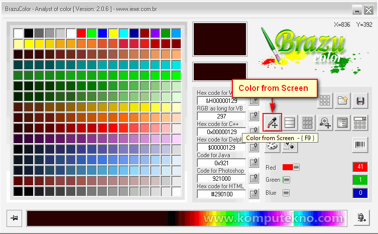 Cara mengetahui code warna