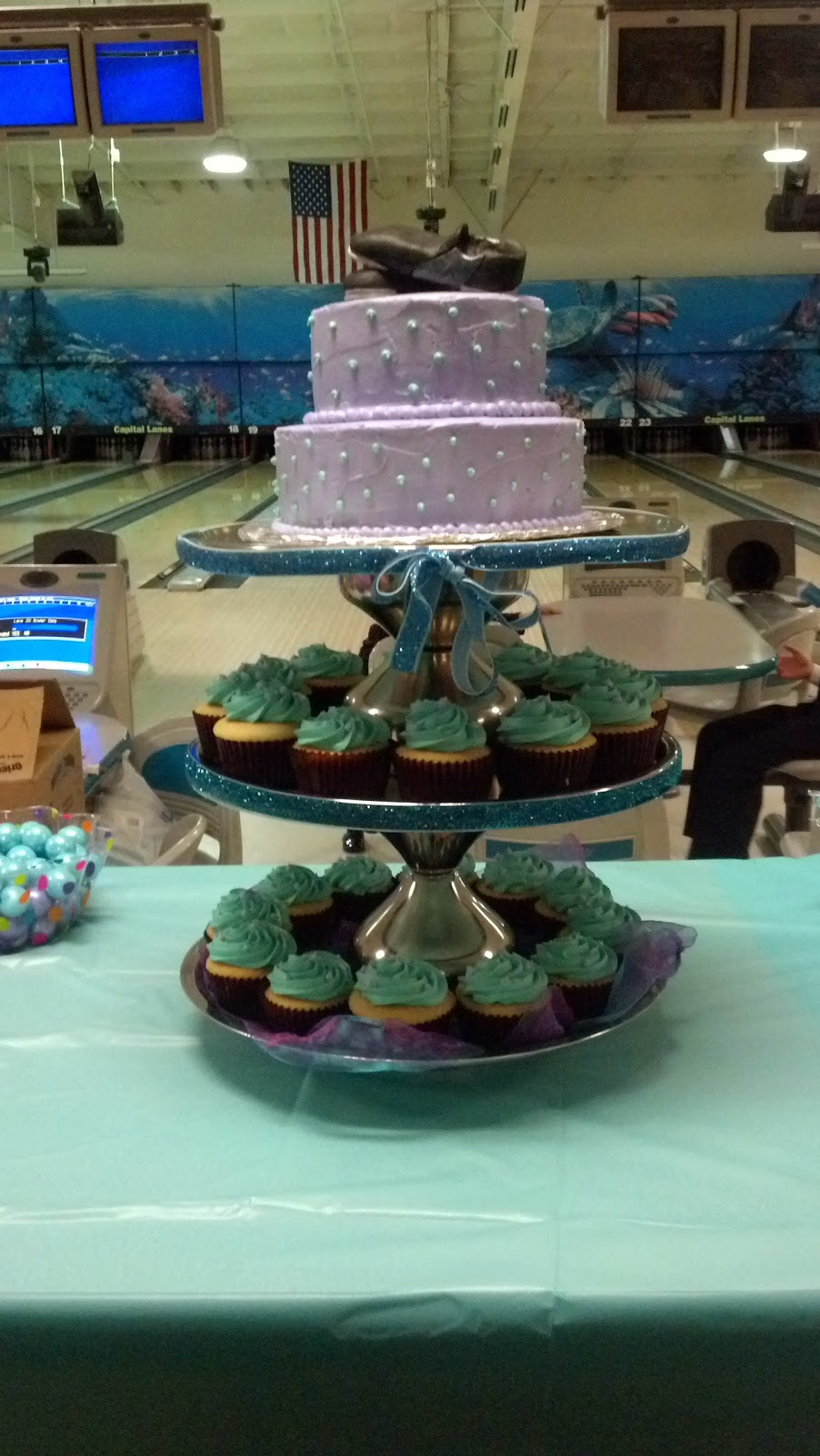 Cakes: Tap Shoe Birthday Cake and Cupcakes