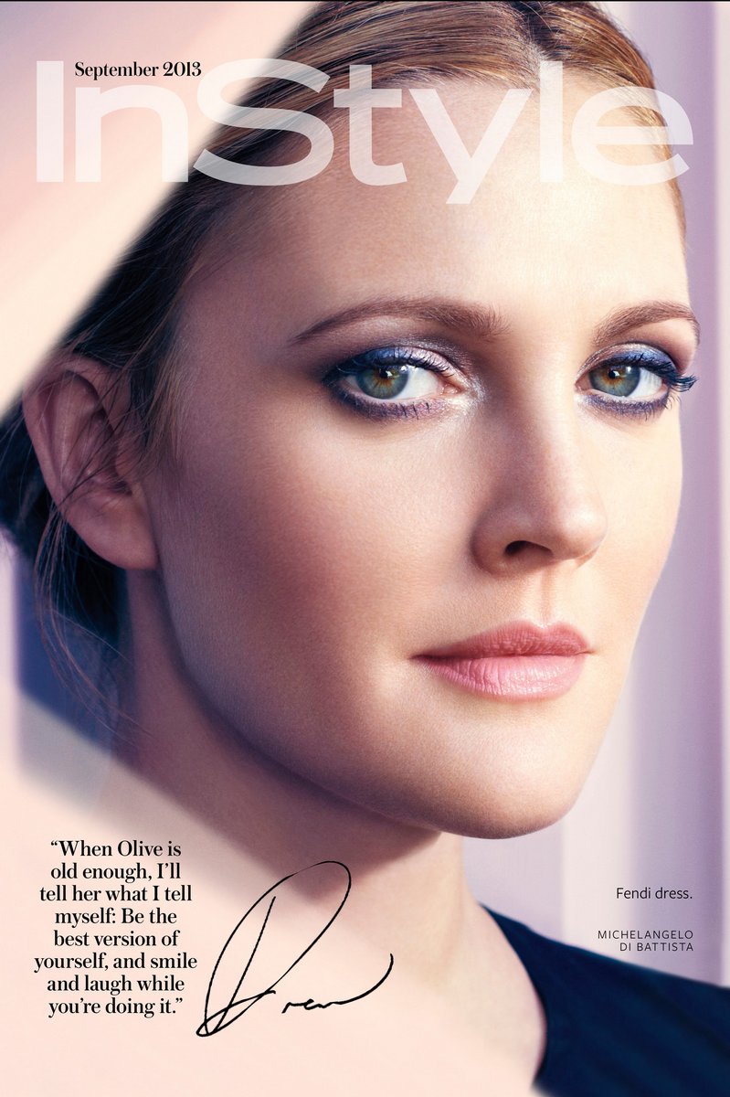 Drew Barrymore Covers InStyle US Magazine September 2013 - Magazine ...