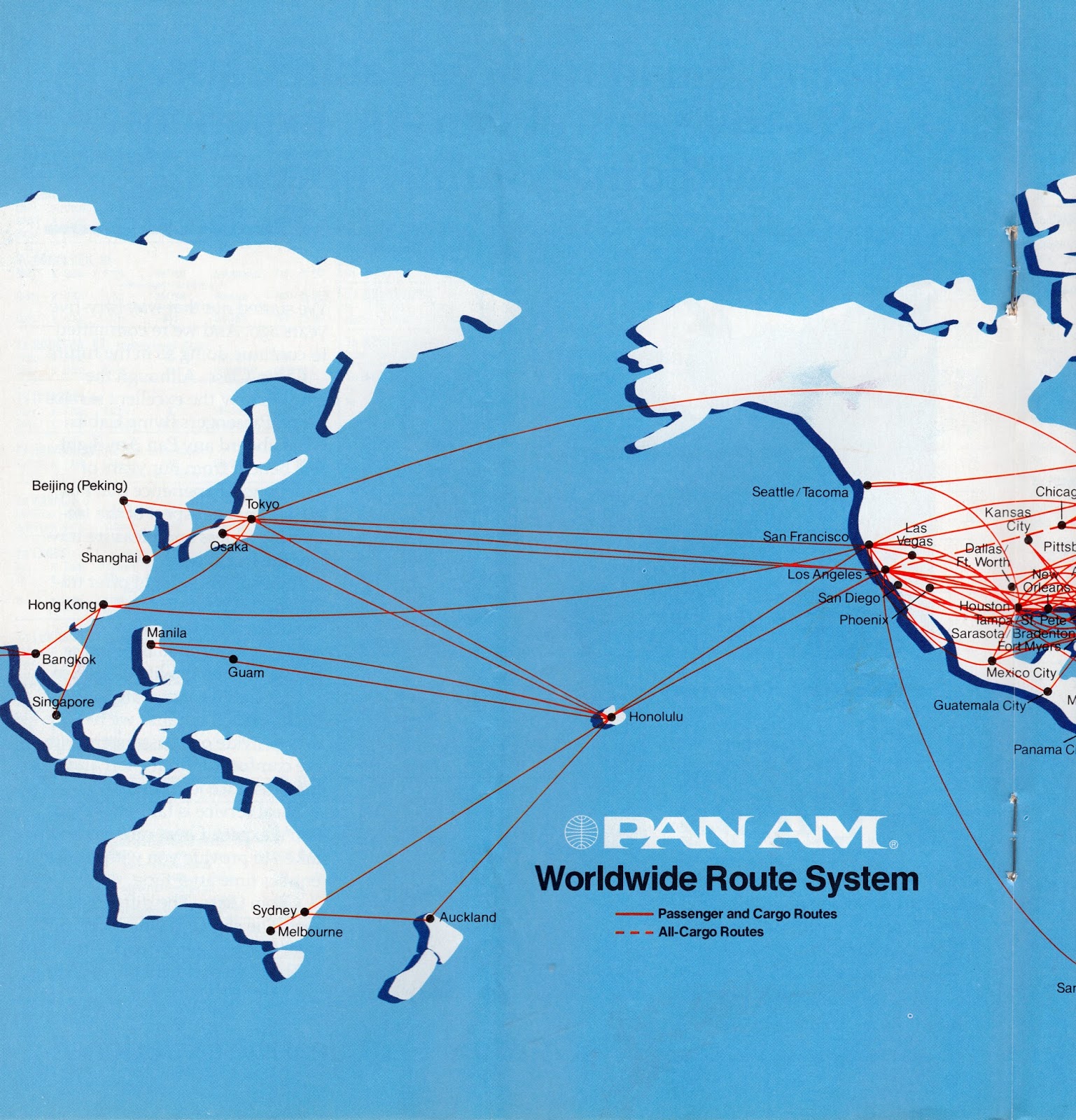 Pan Am Route Map