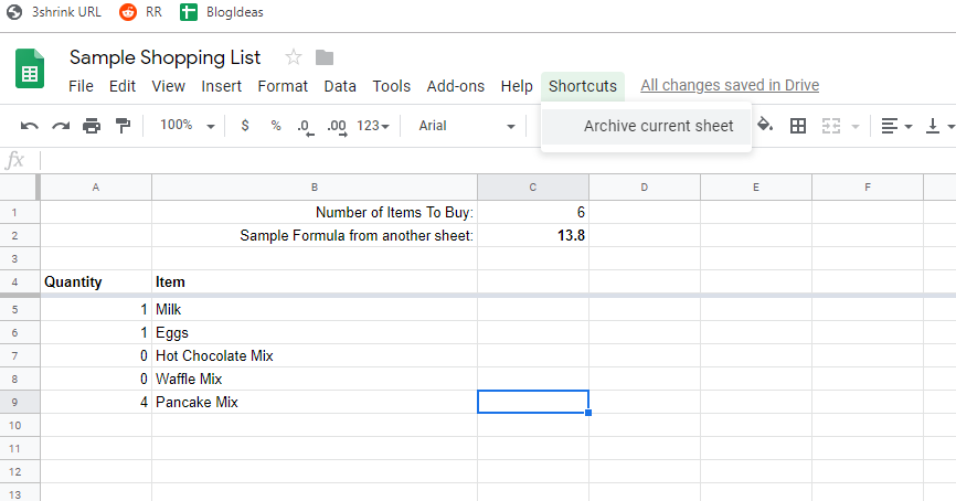Ben's Journal: One Click Spreadsheet Archiving | Google App Script For ...