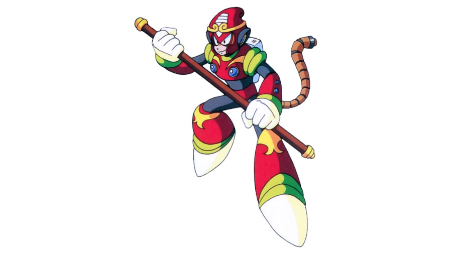 ROCKMAN MEGA WORLD BOSS 04.飛彈如意棒G（第一戰）(Buster Rod G 1st) - RMMH洛克人回憶之館