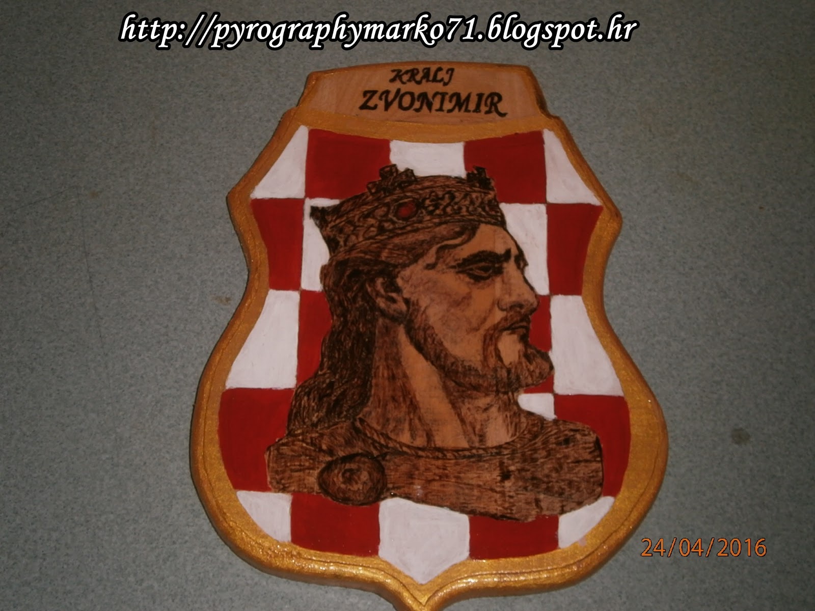 Pyrography by marko71.: KRALJ ZVONIMIR