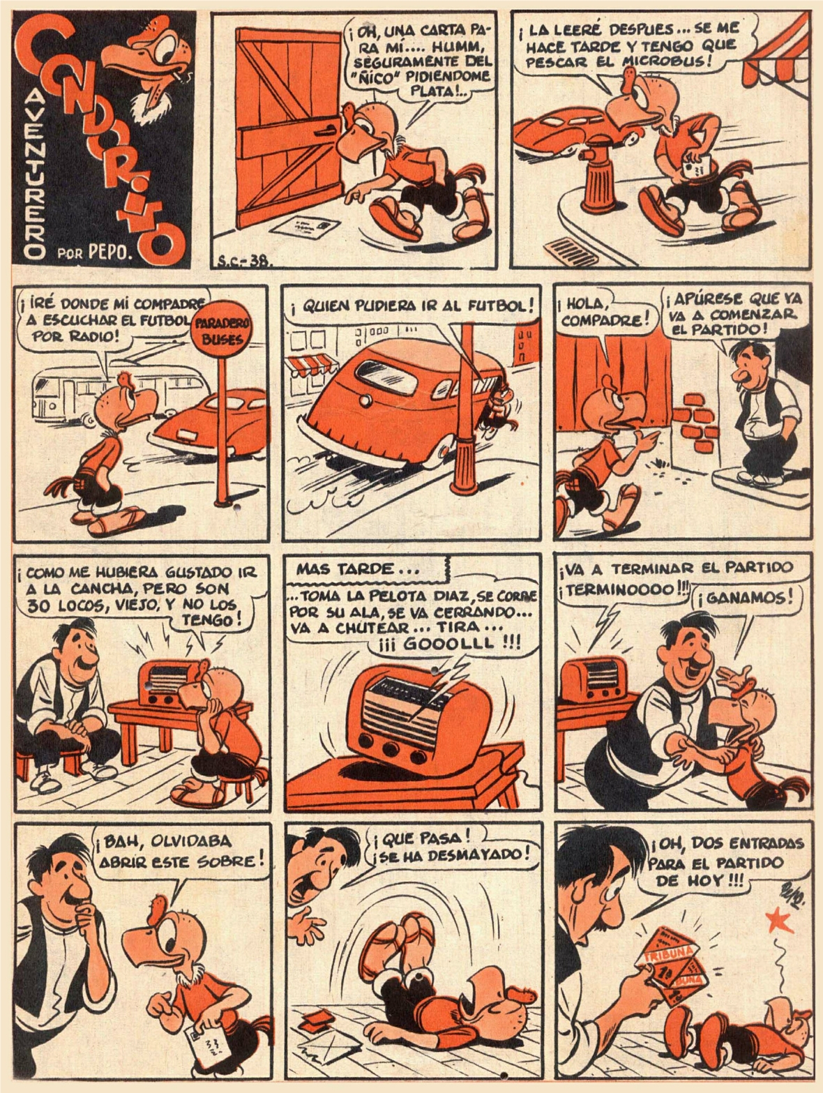 Condorito Aventurero: EL CARACTERÍSTICO ¡ PLOP