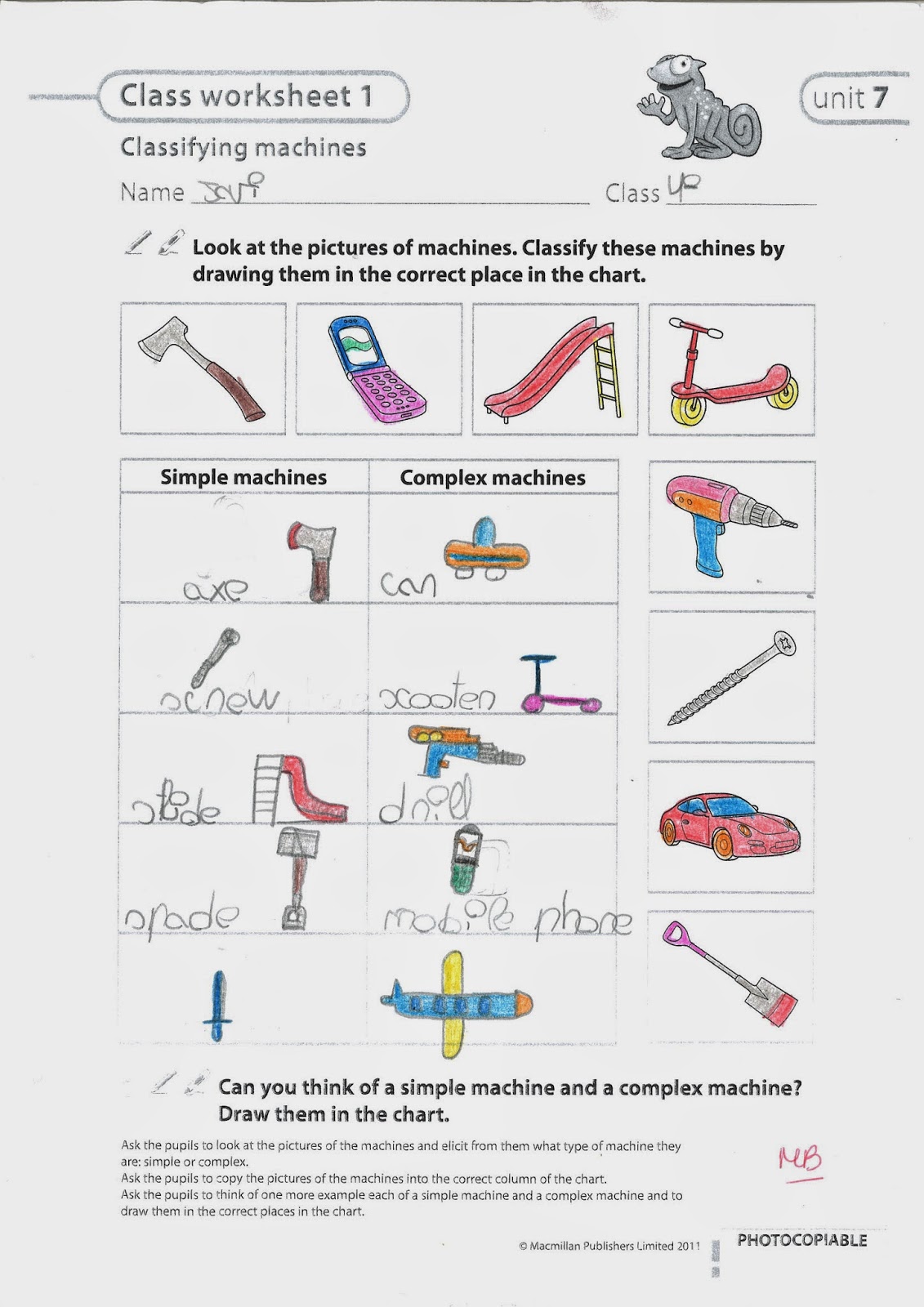 El cuaderno del maestro: Classifying machines