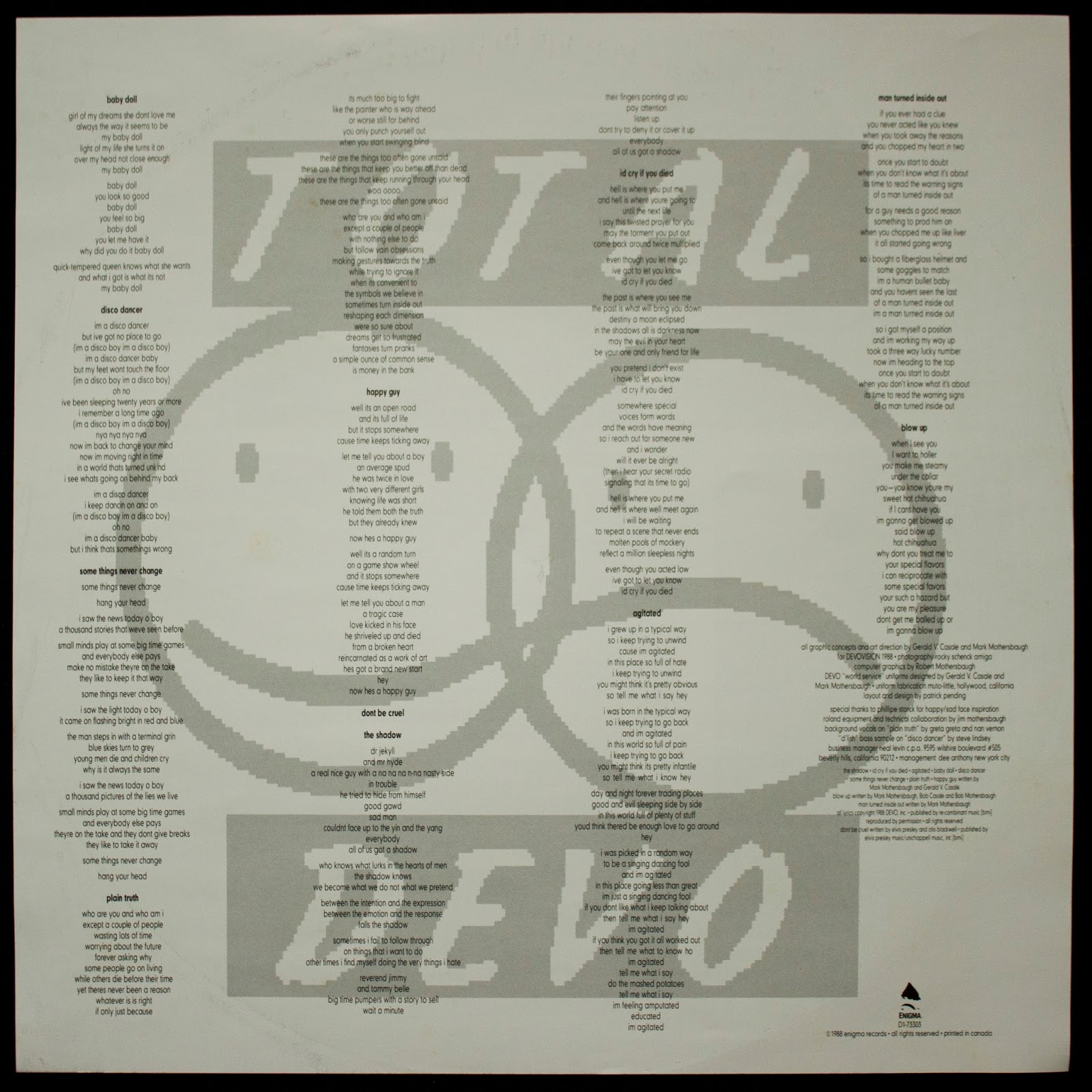 Love Without Anger: My Vinyl Collection: Devo Special Part 3