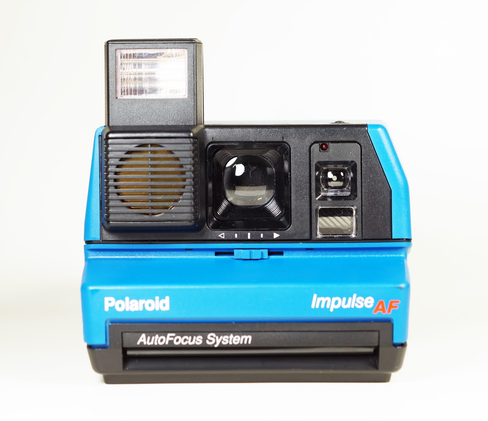 Polaroid 600 Blue Impulse AF Instant Film Camera Auto Focus System Blue ...