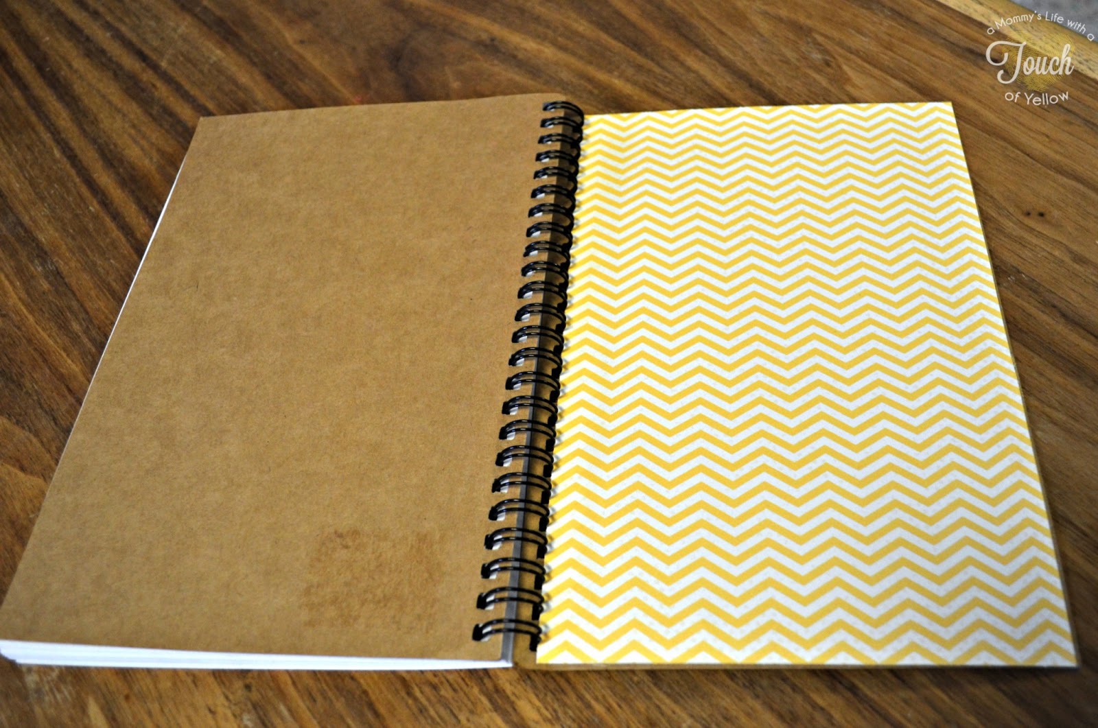 A mommy's life...with a touch of YELLOW: DIY Personalize Notebook ...