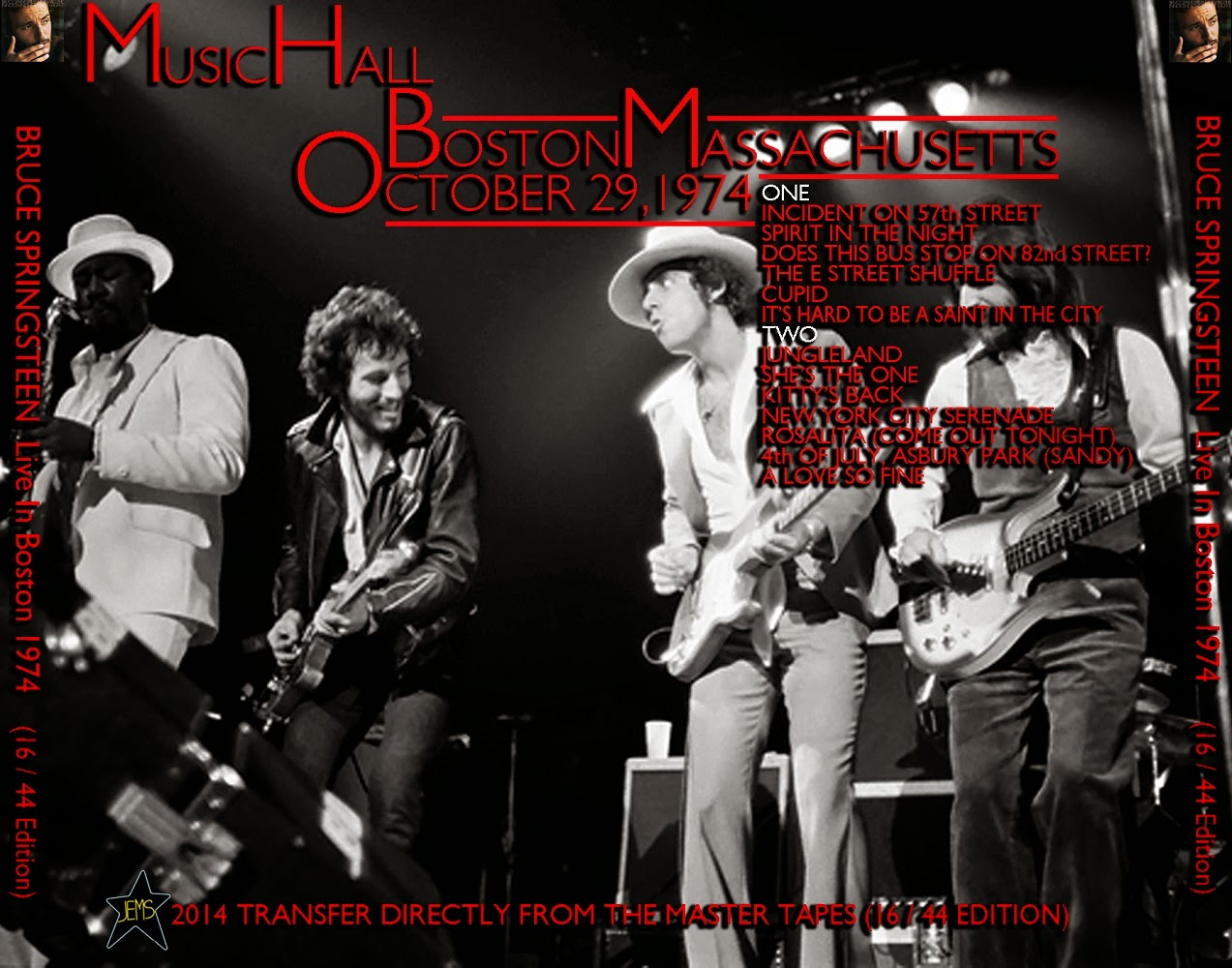 T.U.B.E.: Bruce Springsteen - 1974-10-29 - Boston, MA (AUD/FLAC) Steve ...