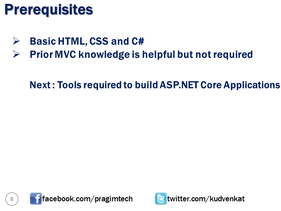 Sql Server Net And C Video Tutorial Aspnet Core Tutorial Slides 8303