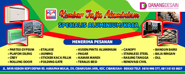 Contoh Desain Banner atau Spanduk Aluminium dan Kaca - Contoh Desain ...
