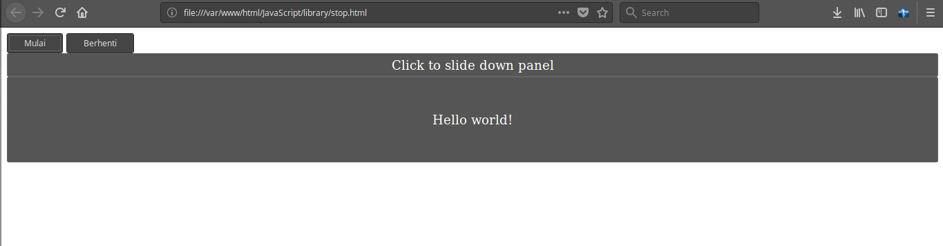 Jquery Tutorial Part 4 Jquery Stop Animation Create Script Angga Blc Telkom 