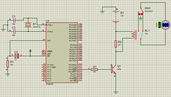 Relay concept in 8051 microcontroller and its interfacing
