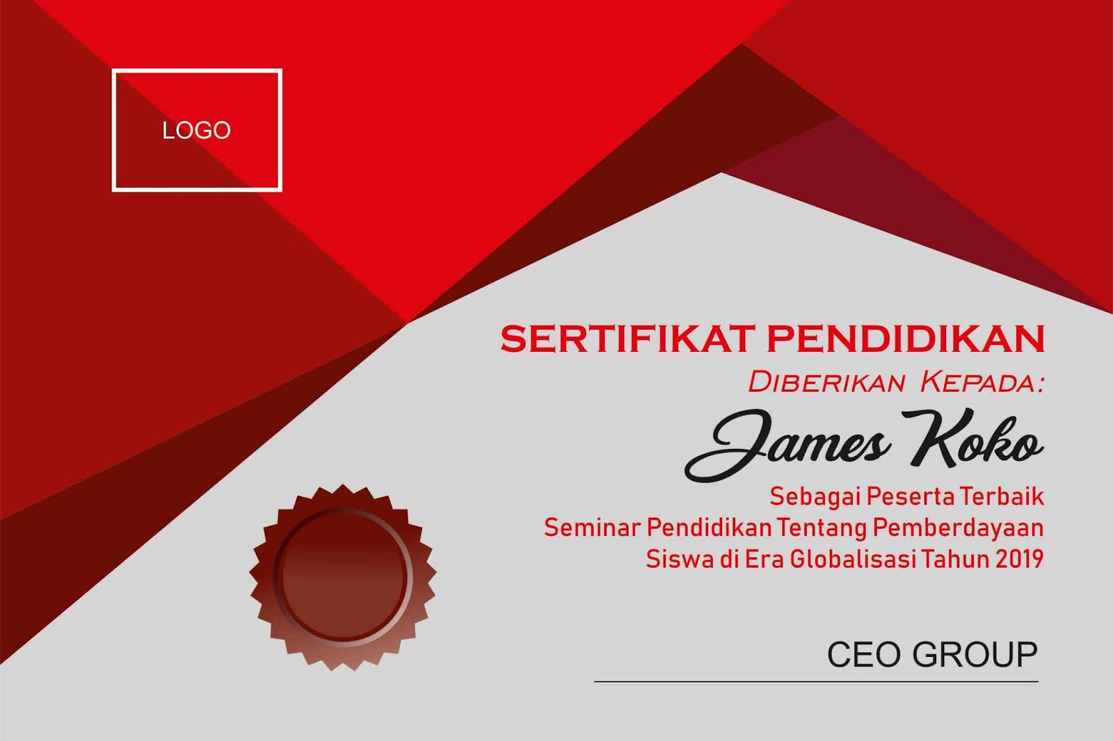 Contoh Desain Piagam, Sertifikat Keren Untuk Sekolah dan Perusahaan ...