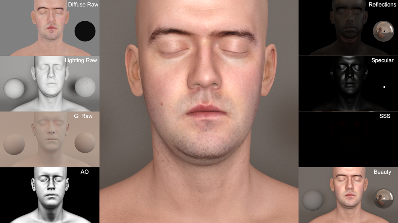 Redshift Sub-surface Scattering Skin Shader by Antonio Neto on Vimeo
