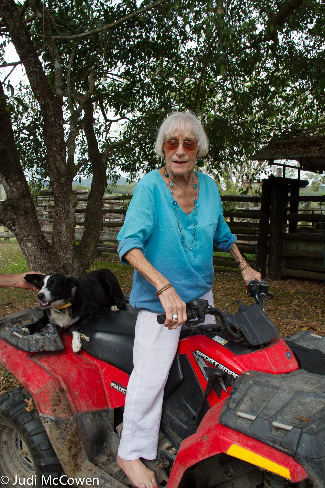 JUstDreamInparadise: Grandma rides the Quad